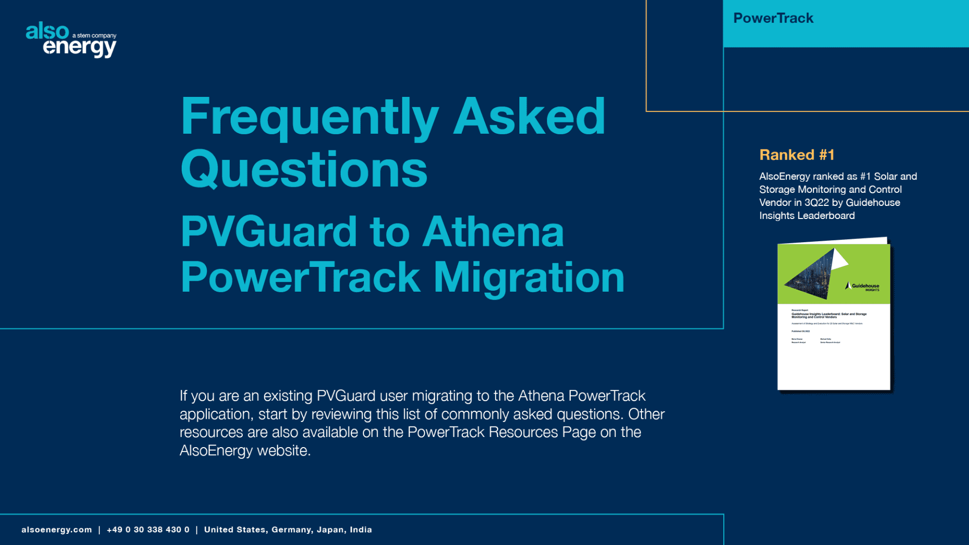PowerTrack Resource Center | AlsoEnergy EMEA